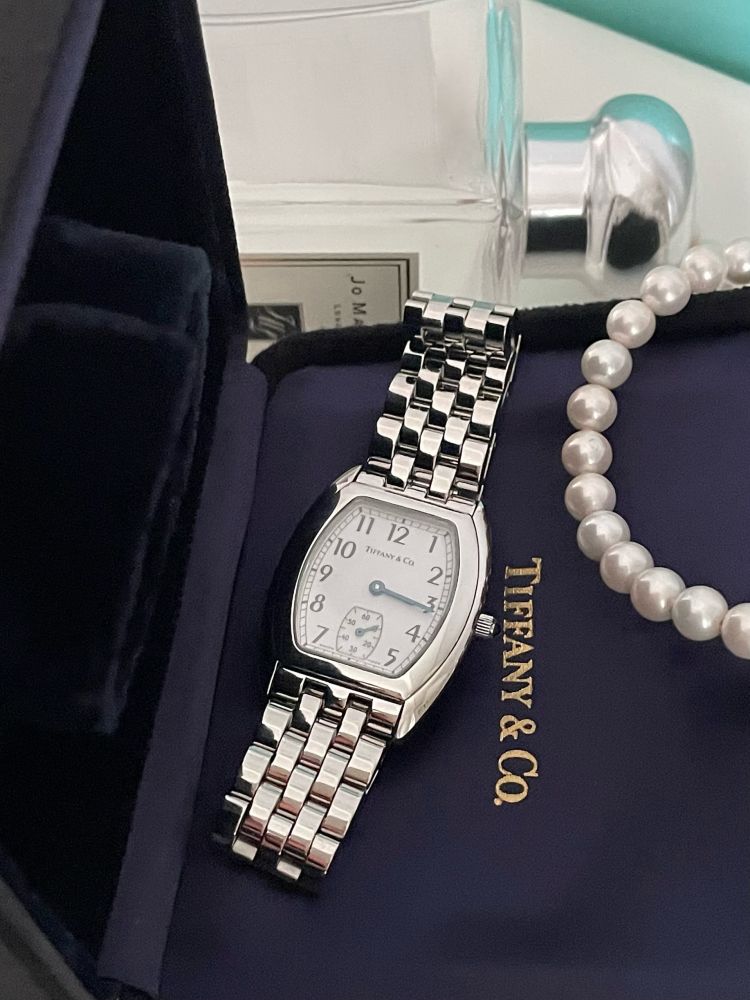 Tiffany&Co. Tonneau case steel watch : LE AMANC 르아망