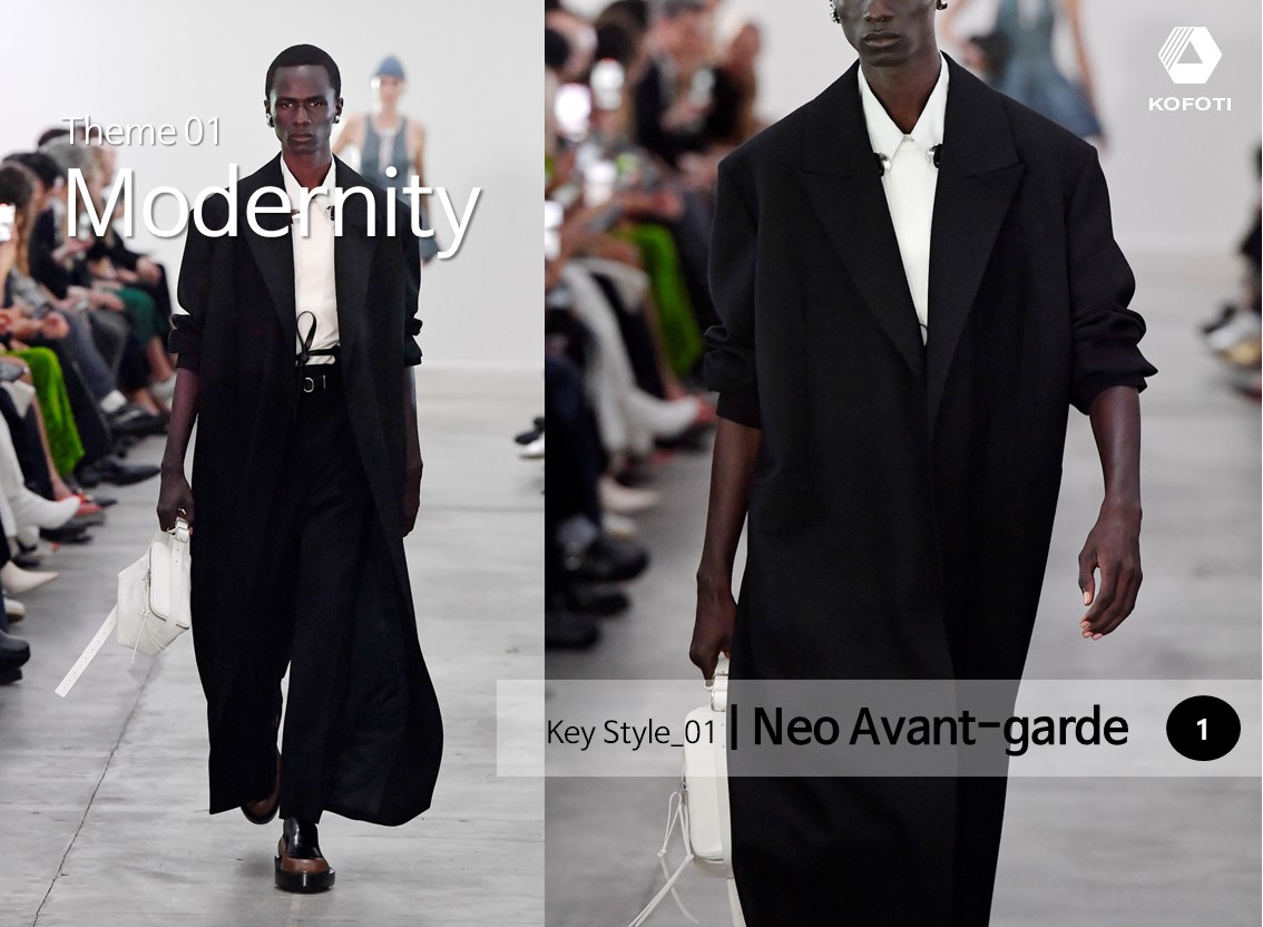 24 F/W Men's Style Forecast: Theme 1 - Modernity - Key Style 01 Neo ...