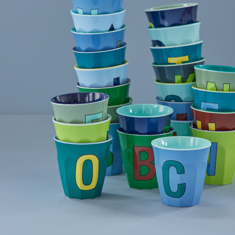 RICE - ‘Melamin Alphabet Cup’ B_S : 라이프 스타일 편집샵, 보스코