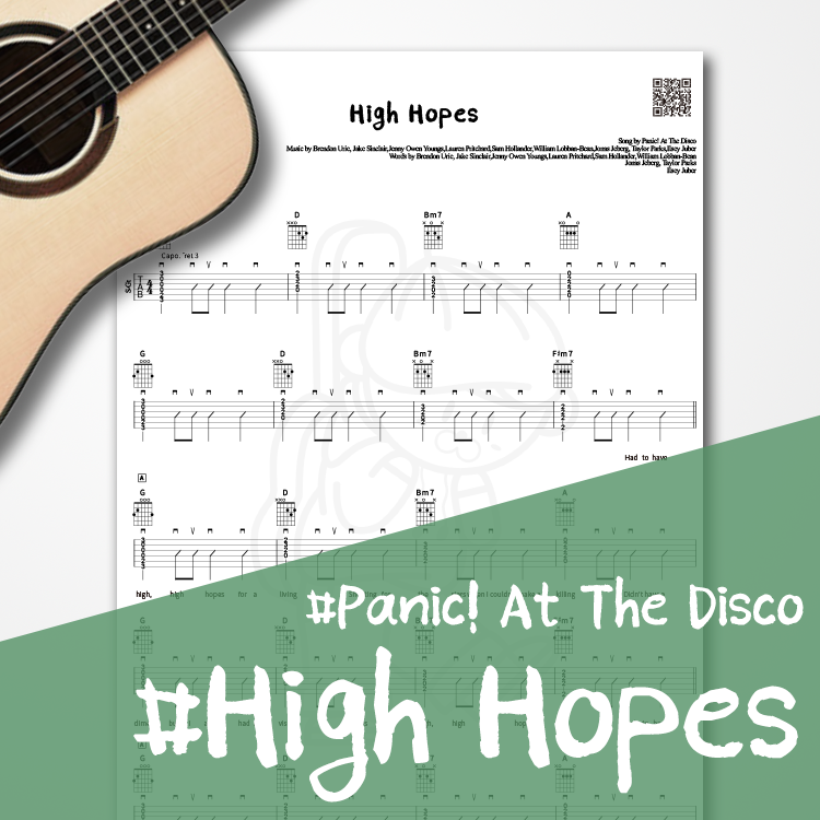 Panic! At The Disco - High Hopes 【★★☆☆☆】 : haruguitar