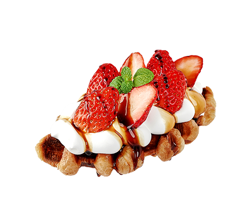 Strawberry Croffle : Dessert