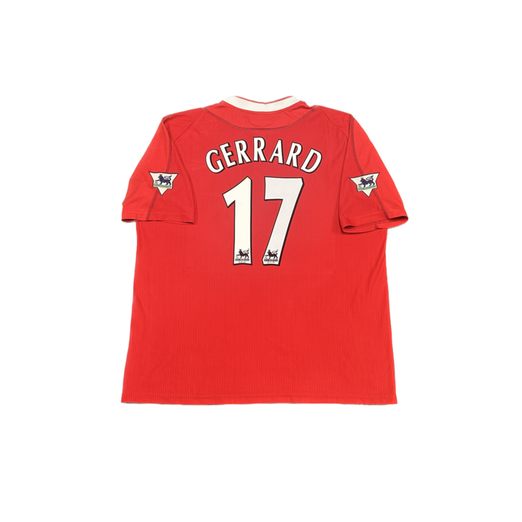 2002-2004 Liverpool Home #17 Gerrard Shirt - XXL : 433 SEOUL