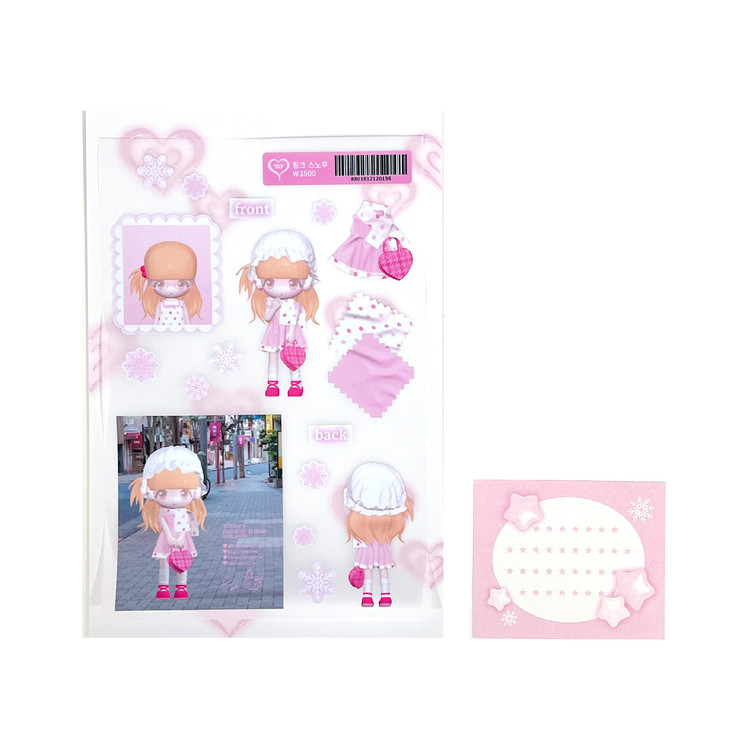 CoralTree | pink snow sticker : Lovticker