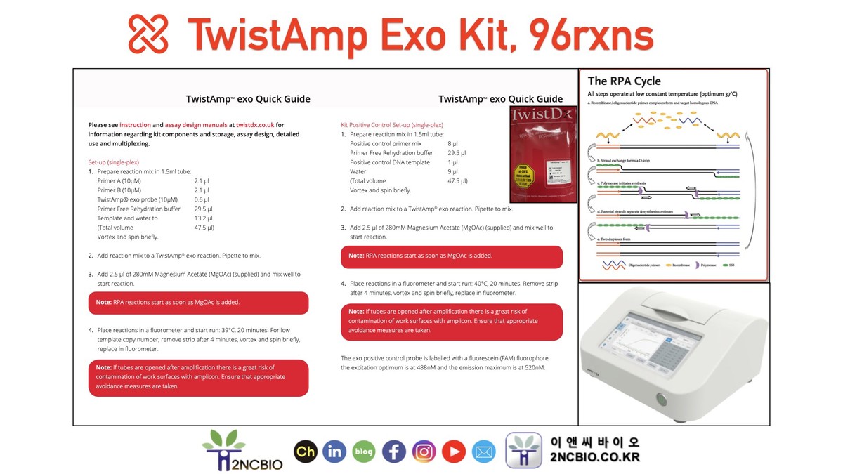 TwistAmp exo kit & Portable Mini QPCR Analyzer, 4channels : Recomninase ...