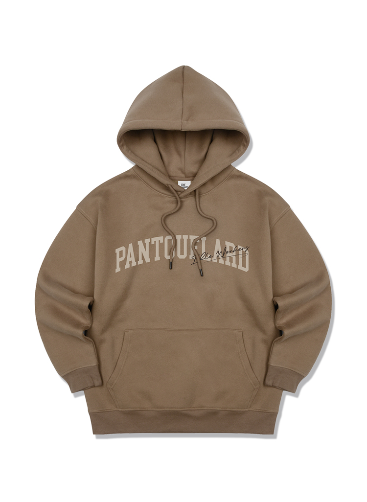 아이들워커스 PANTOUFLARD 기모 후드 브라운