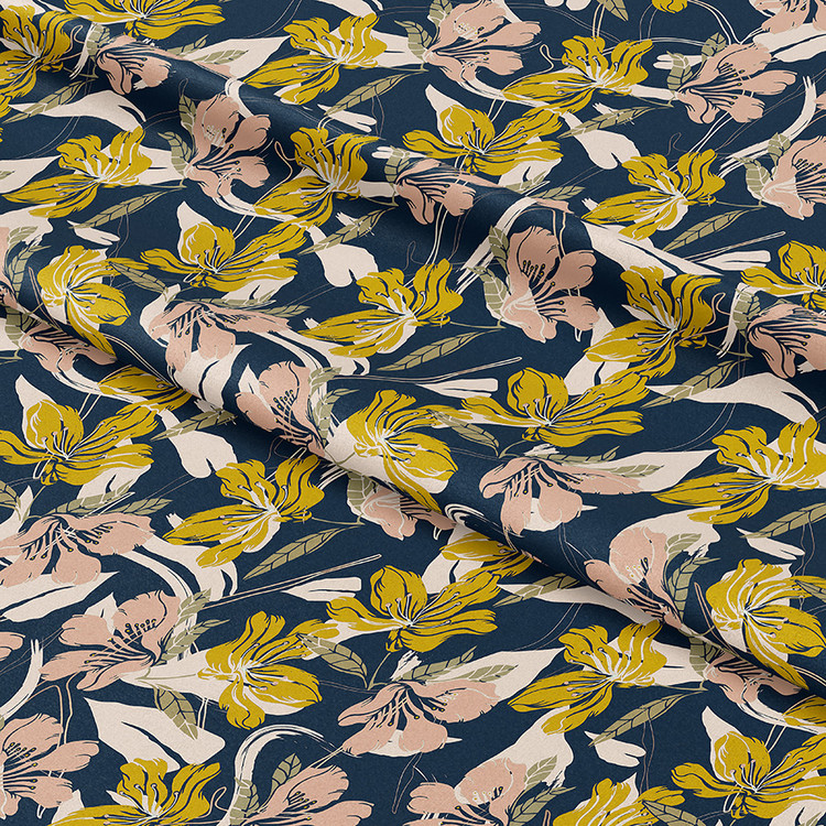 137. Apricot Blossom - Yellow : JJB LAB | 프리미엄 텍스타일 연구소