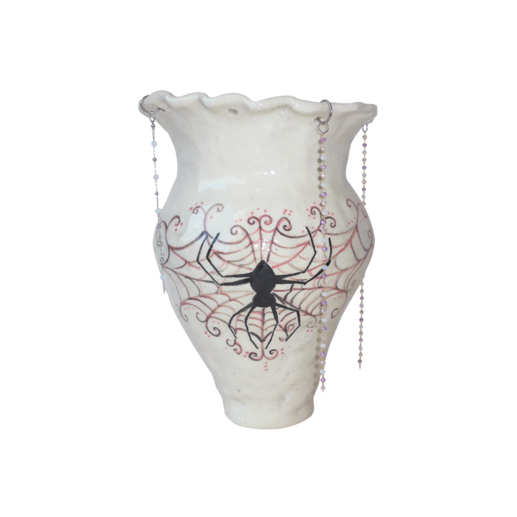 Spider's web vase : yesceramic