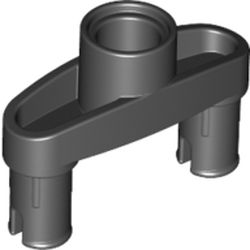 레고부품 Black Technic, Pin Connector 3L with 2 Pins and Center Hole (15461 ...