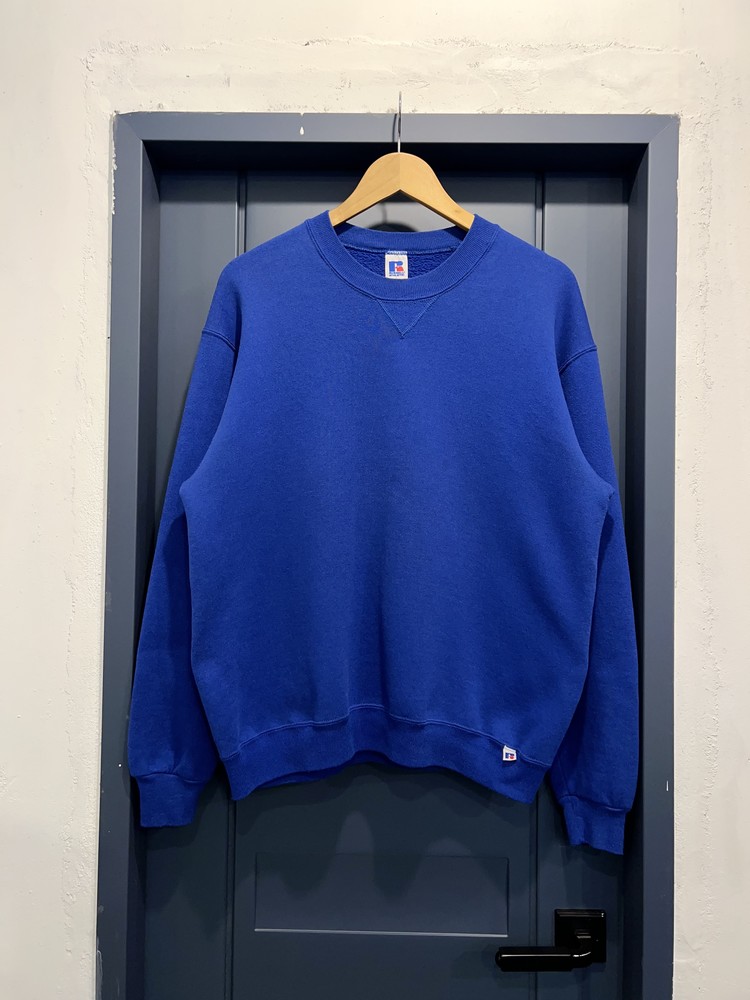 1980s RUSSELL USA PLAIN BLANK SWEATSHIRT : CHAGAWOON SWEATER