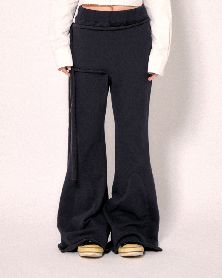24 layered boot-cut sweat pants : loerails korea