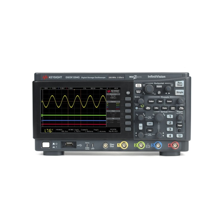 KEYSIGHT DSOX1204G 오실로스코프 70/100/200MHz, 아날로그 4채널 : 지니어스인더스트리 - 대한민국 No ...