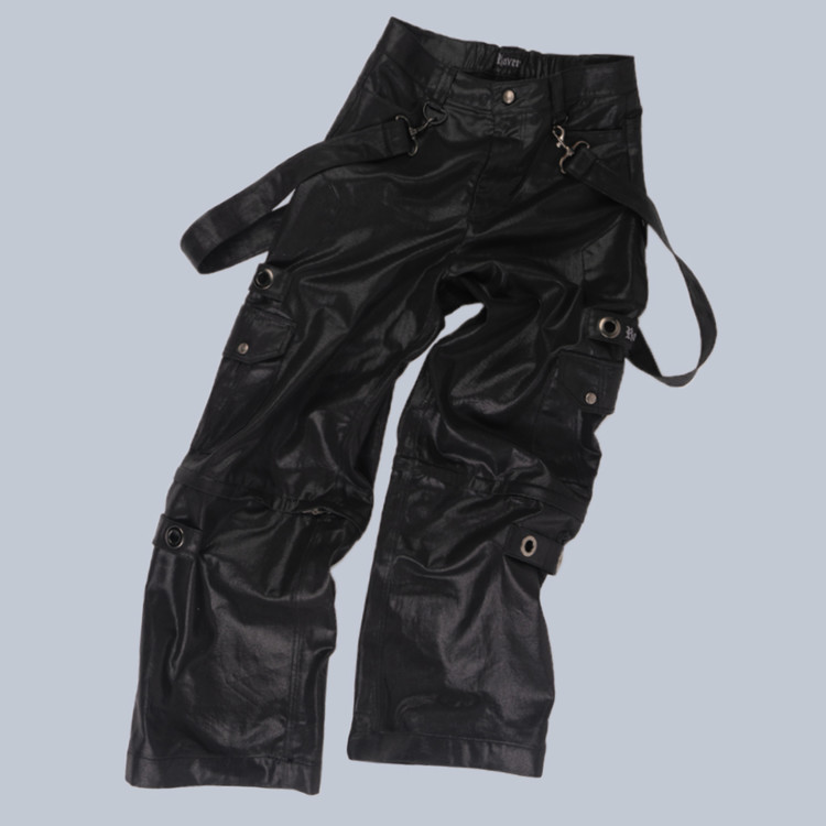Raven Strap Coated Pants : RAVEN