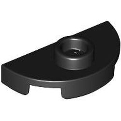 레고부품 Black Plate, Round 1 x 2 Half with 1 Stud (Jumper) (1745) : 오!브릭 ...