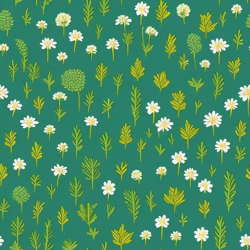 Floral Meadow Breeze Seamless Pattern | 12x12 Digital JPEG | 3600x3600 ...