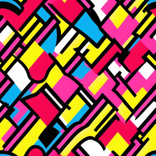 Geometric Neon Maze Intrigue | Seamless Pattern | 12x12" Digital Image ...