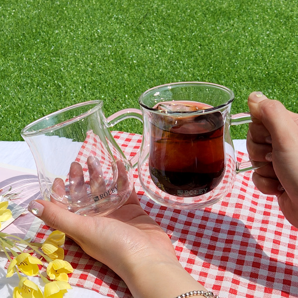 로레이 이중 내열 라떼 머그컵 (낮은형) 2p SET (250ml) : 순삭쇼핑 - SOONSAC