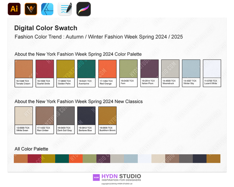 2024 Autumn Winter Fashion Color Trend_New York Fashion Week : HYDNSTUDIO