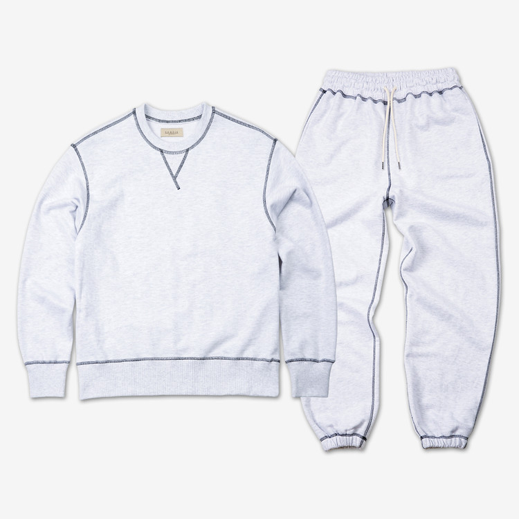3N605 Sweat Set-up (White Melange) : 솔티 공식 온라인스토어