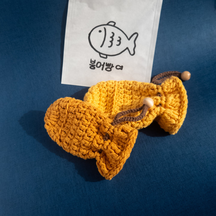 [오르의 다락방] 🍞따뜻한 붕어빵 파우치 ㅣ 에어팟 버즈 다용도 파우치 : 단길