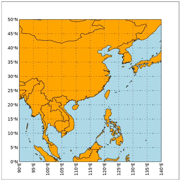 지도의 국경선 데이터의 변경 및 표출 : IDL-ENVI