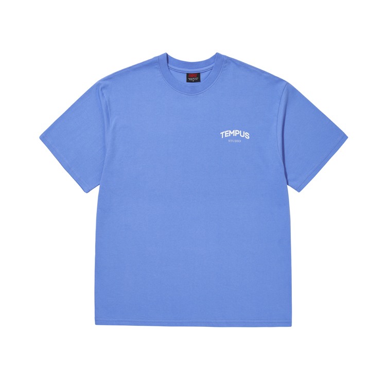 TEMPUS ARCH LOGO T-SHIRT [Sky Blue] : 템푸스스튜디오 TEMPUSSTUDIOUS
