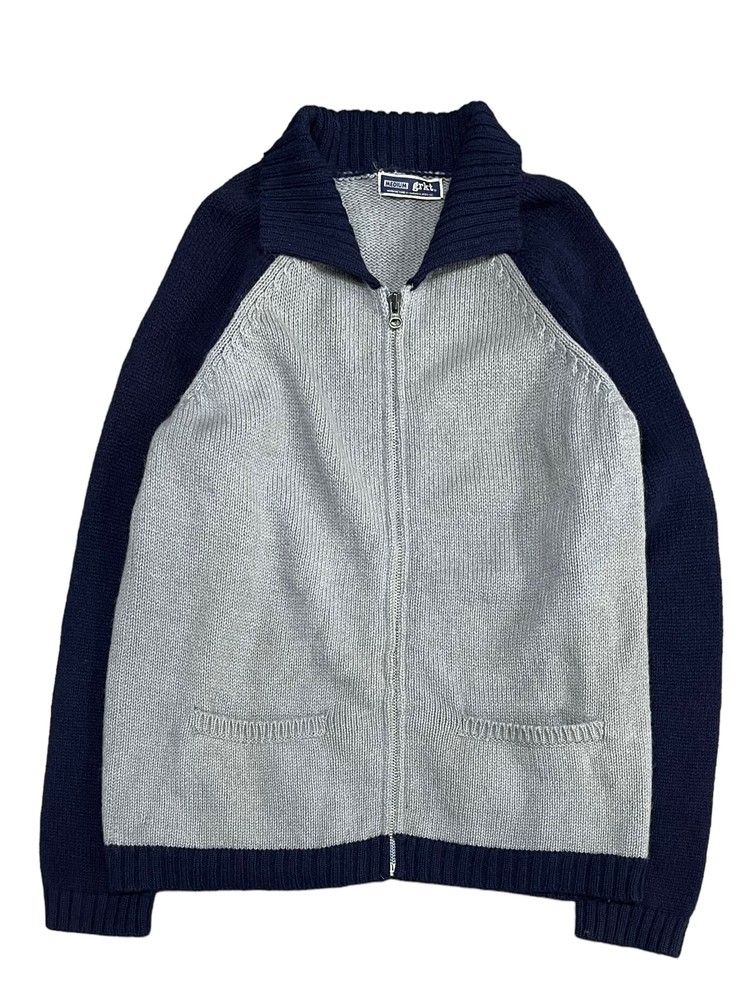 garakuta boeki wool knit zip up : RAG STORE