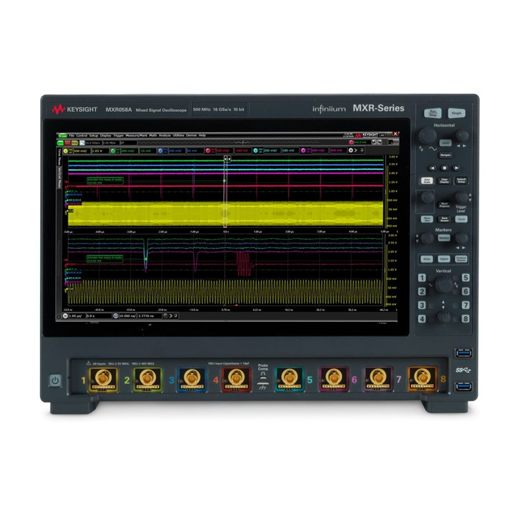 KEYSIGHT MXR058A Infiniium MXR-시리즈 오실로스코프: 500 MHz, 8 채널 : 지니어스인더스트리 ...