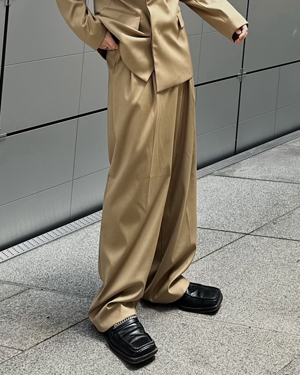 (셋업가능) 아우라 투턱 슬랙스 2COL : 이치반