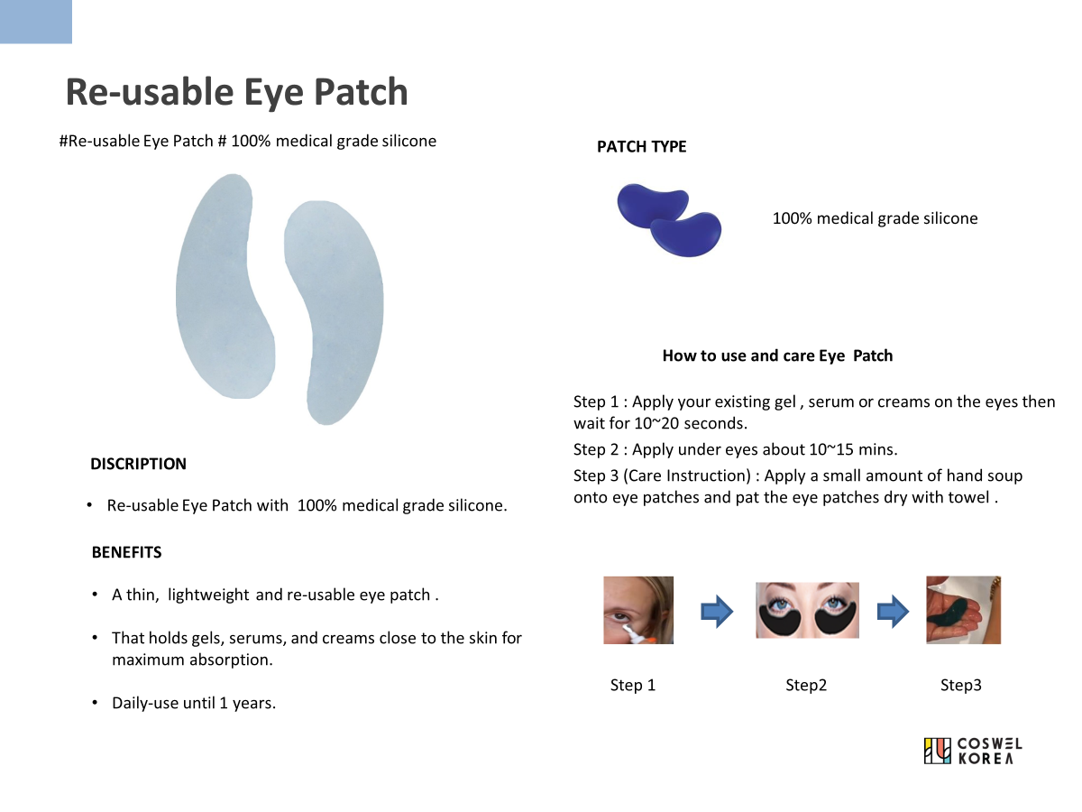 Re-usable Eye Patch : Coswel Korea - Notice