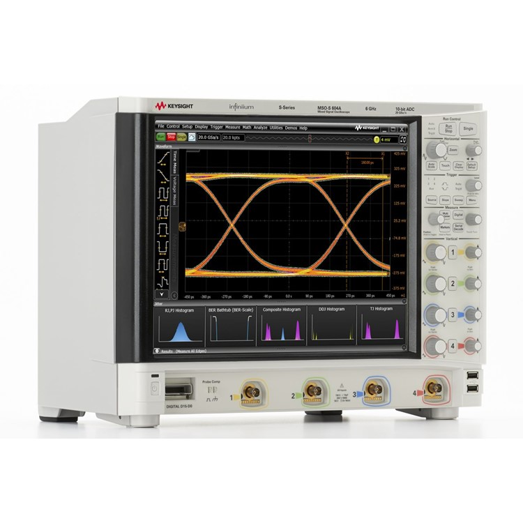 키사이트 KEYSIGHT MSOS604A 고해상도 오실로스코프: 6 GHz, 아날로그 4채널 + 디지털 16채널 (가격문의) : 굿맨시스템