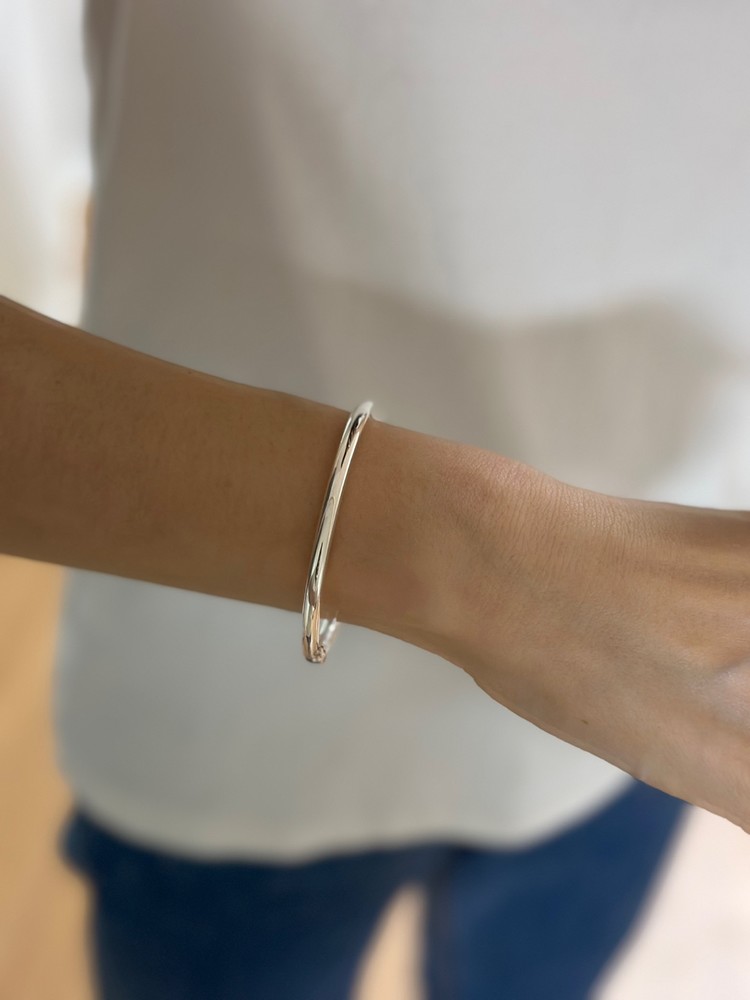 pipe bangle silver925 파이프 뱅글 4mm : LILY&M.