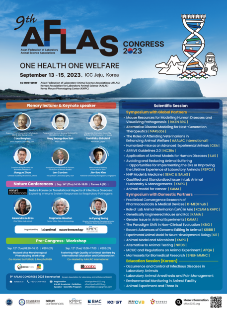 The 9th Asian Federation of Laboratory Animal Science Associations ...