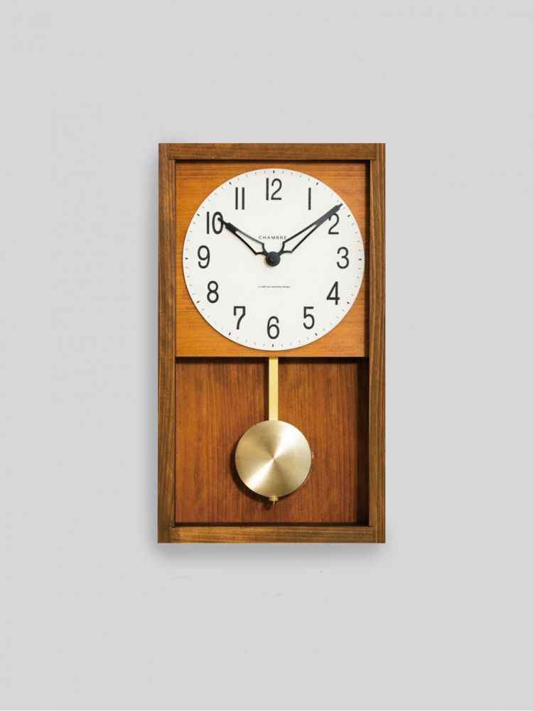 Hinoki Pendulum Clock (Brown) : moromoro (모로모로 오브제)