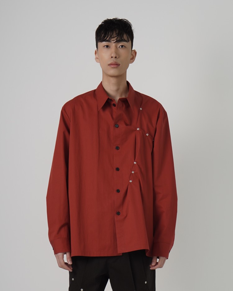 Rivet shirts(Red) : YOSUK