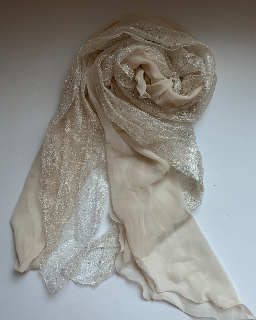 Lace layered scarf : sanmountains