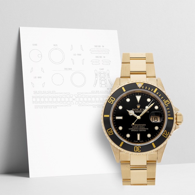 워치쉘 롤렉스 서브마리너 16618LN 40mm 오이스터 보호 필름 : WatchShell