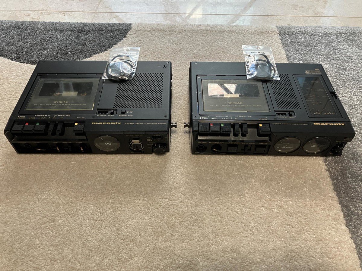 [판매완료] Marantz PMD-222 & PMD-430 Three Head Portable Cassette Recorder ...