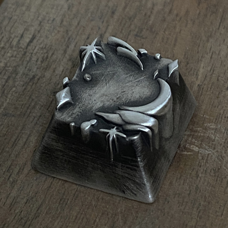 002 다크문 _ artisan keycap silver 925 : 타이니바이트 tinybite -핸드메이드 주얼리