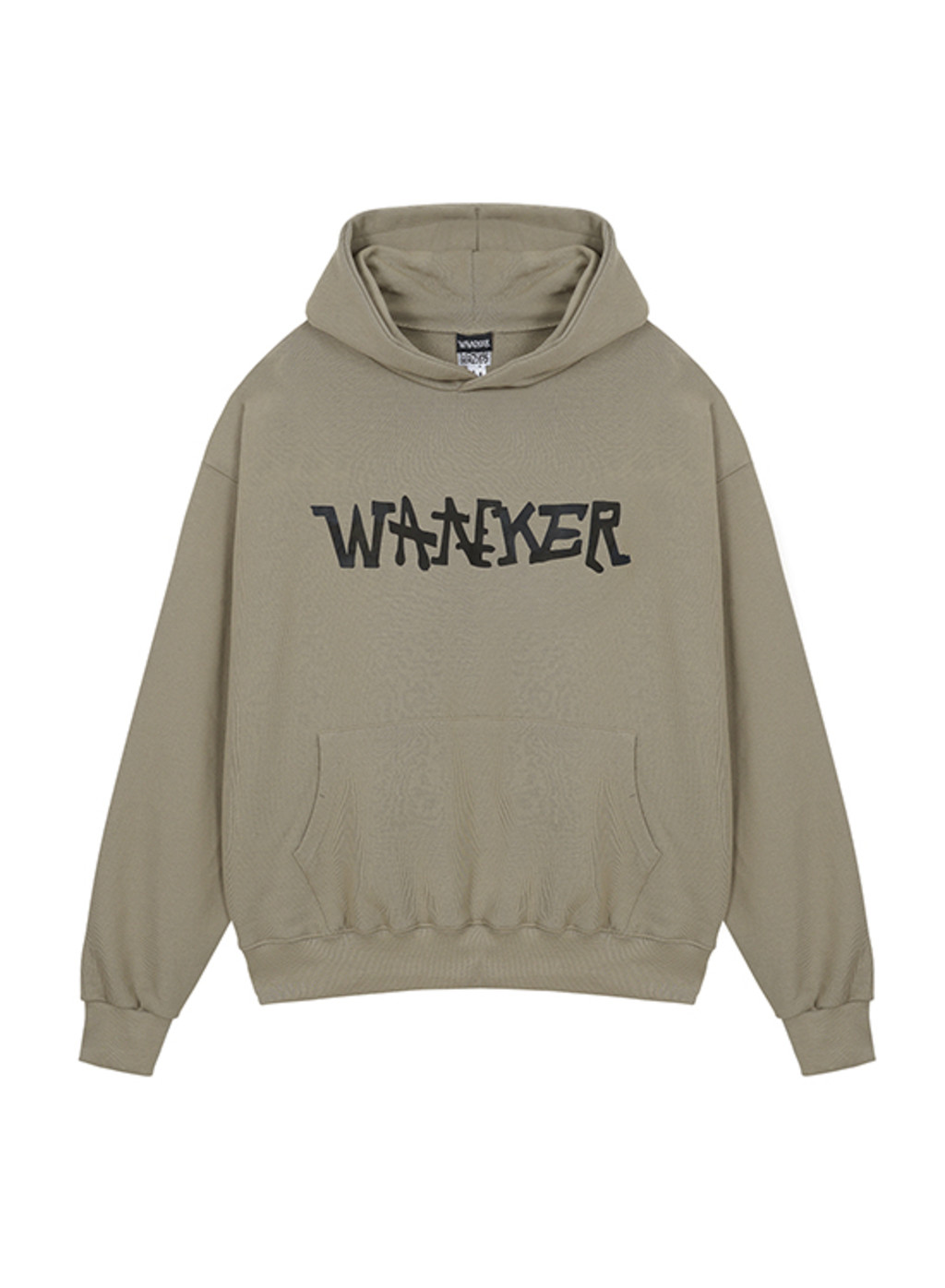 BASIC LOGO HOODIE SAND : wanker