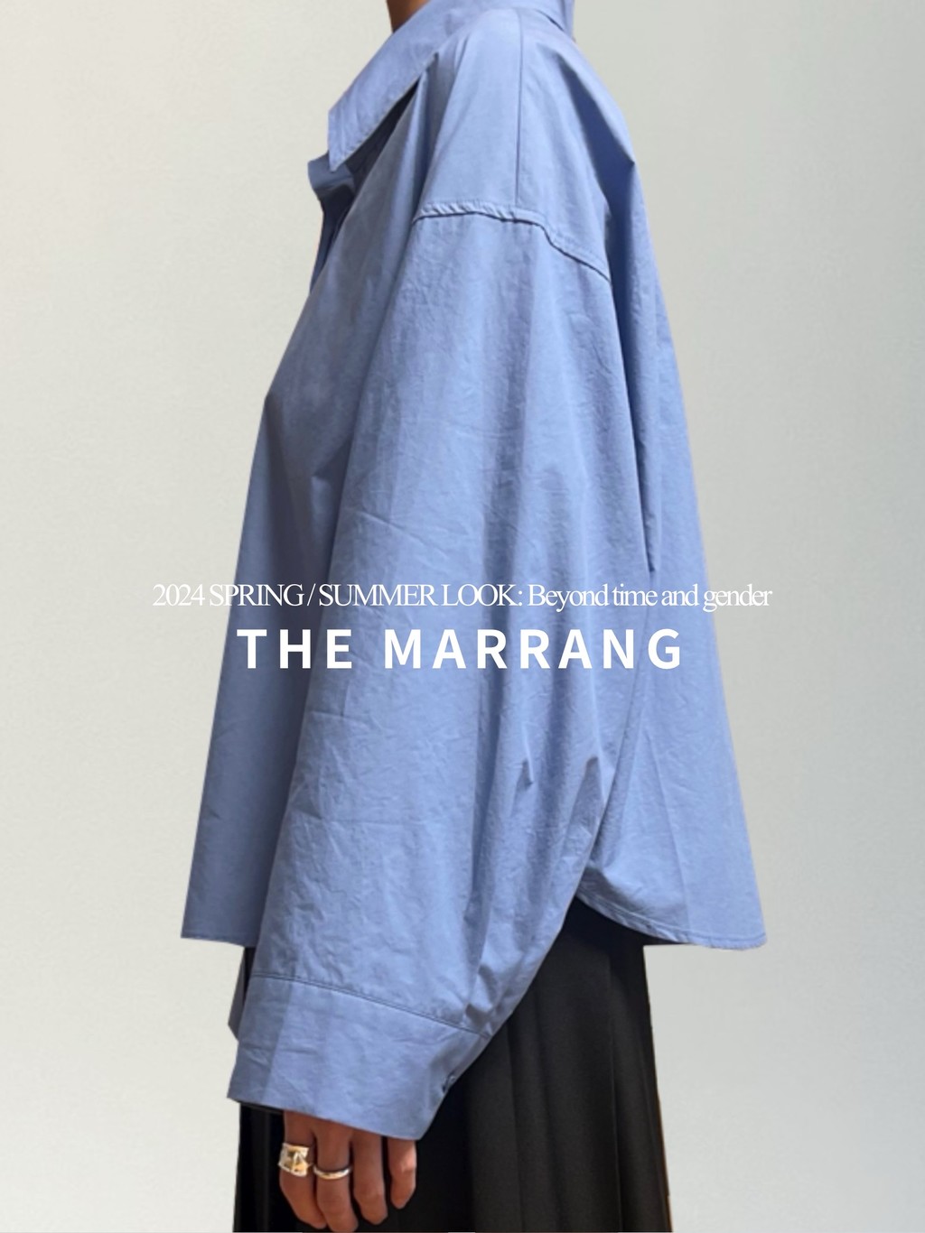오버핏 코튼 셔츠 overfit cotton shirts : THE MARRANG