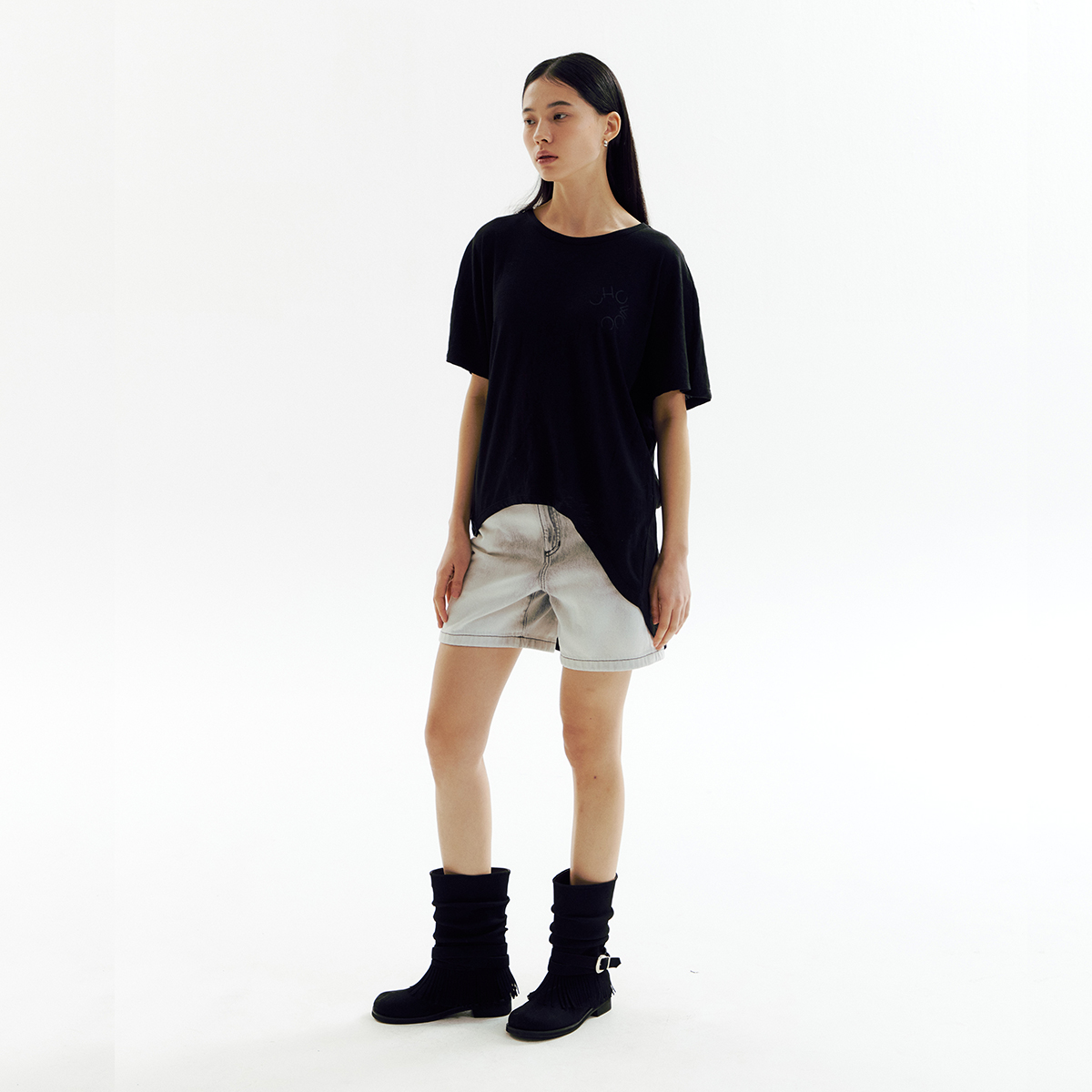 Basic Smog Denim Shorts_CW1A_B27WSM : 조우 CHOWOO