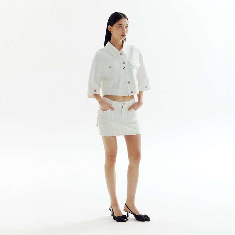 White Sahara Skirt_CW1A_B21WWH : 조우 CHOWOO