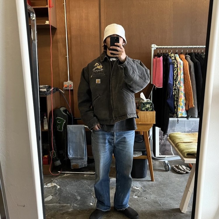early 00s us made carhartt j01 detroit jacket : soberseoul