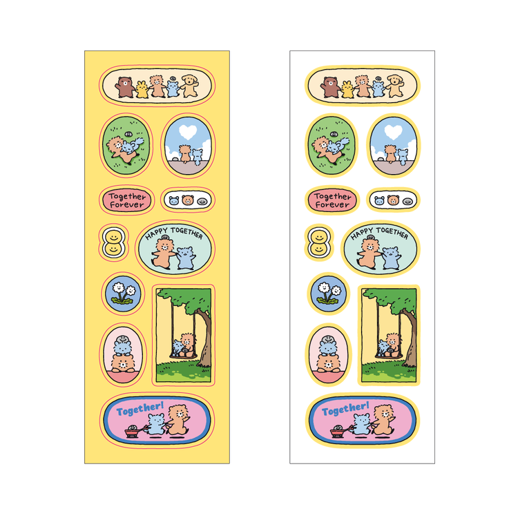 [hey,mogoo] 헤이모구 스티커 - 투게더 : paperuler