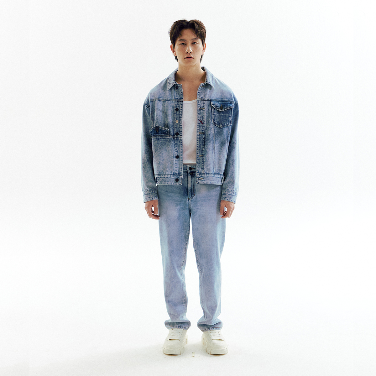 Reverse B-Tech Denim Jacket_CW1A_T02MBL : 조우 CHOWOO
