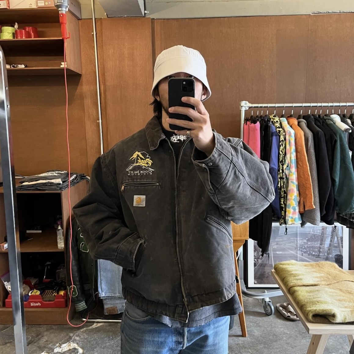early 00s us made carhartt j01 detroit jacket : soberseoul