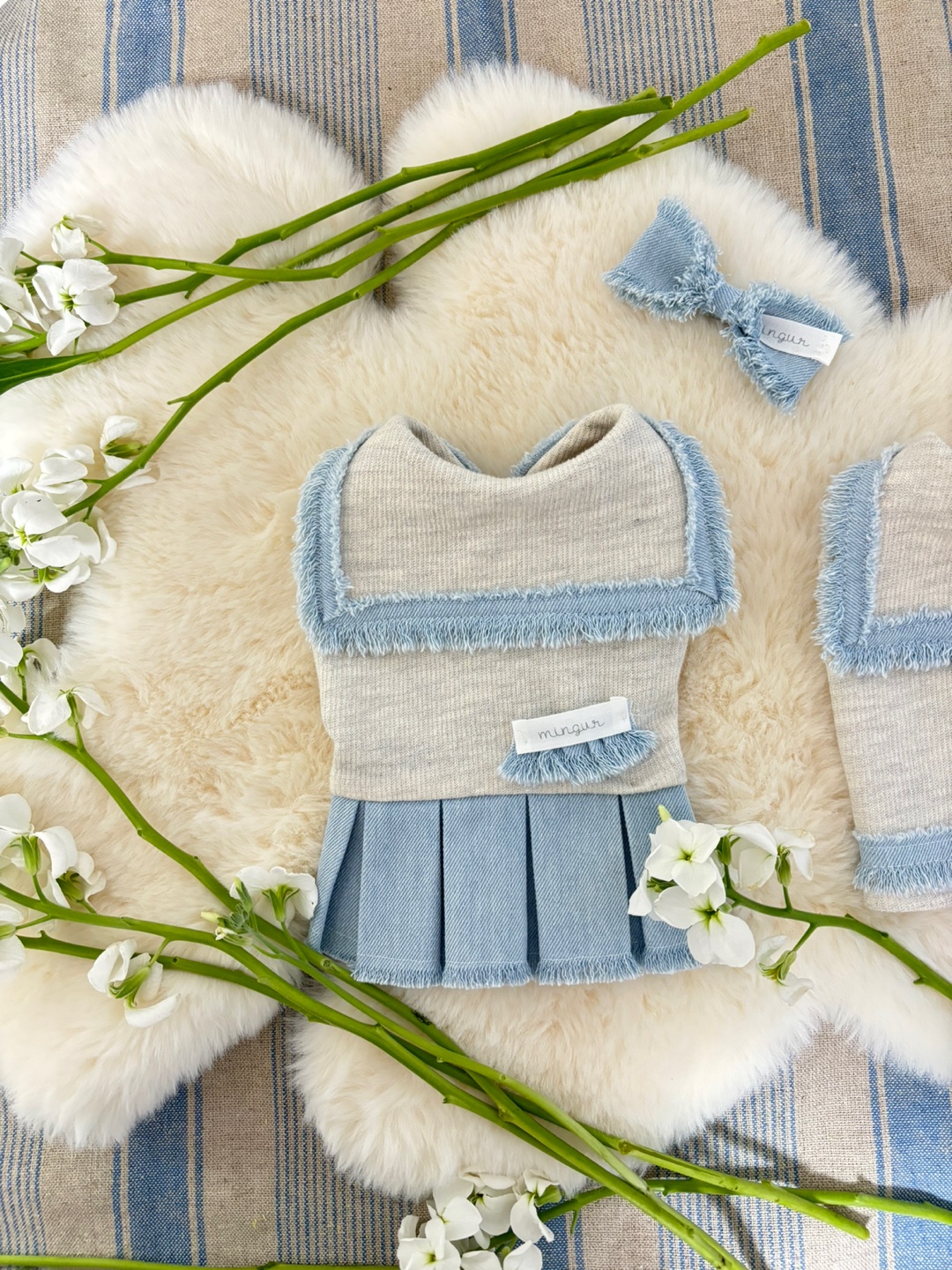 밍구르- 데님 마린 원피스