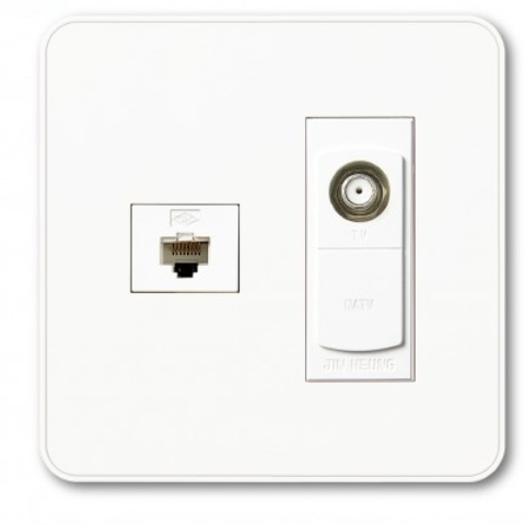 제이퓨어 전화통신 인터넷 8P 1구+CATV 3방 2개용 : 자재스토리