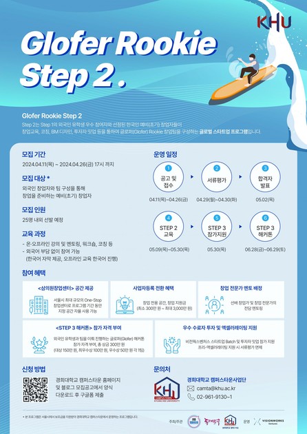 글로벌 스타트업 창업팀 글로퍼(Glofer) Rookie 1기_Step2 모집 공고(-4/26 마감) : 비전웍스벤처스 ...