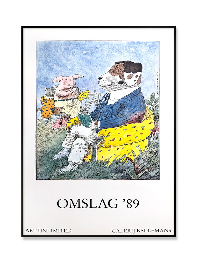 Friso Henstra 프리소 헨스트라 - Pig and Bear (액자 포함) : JARI STUDIO - 자리 스튜디오